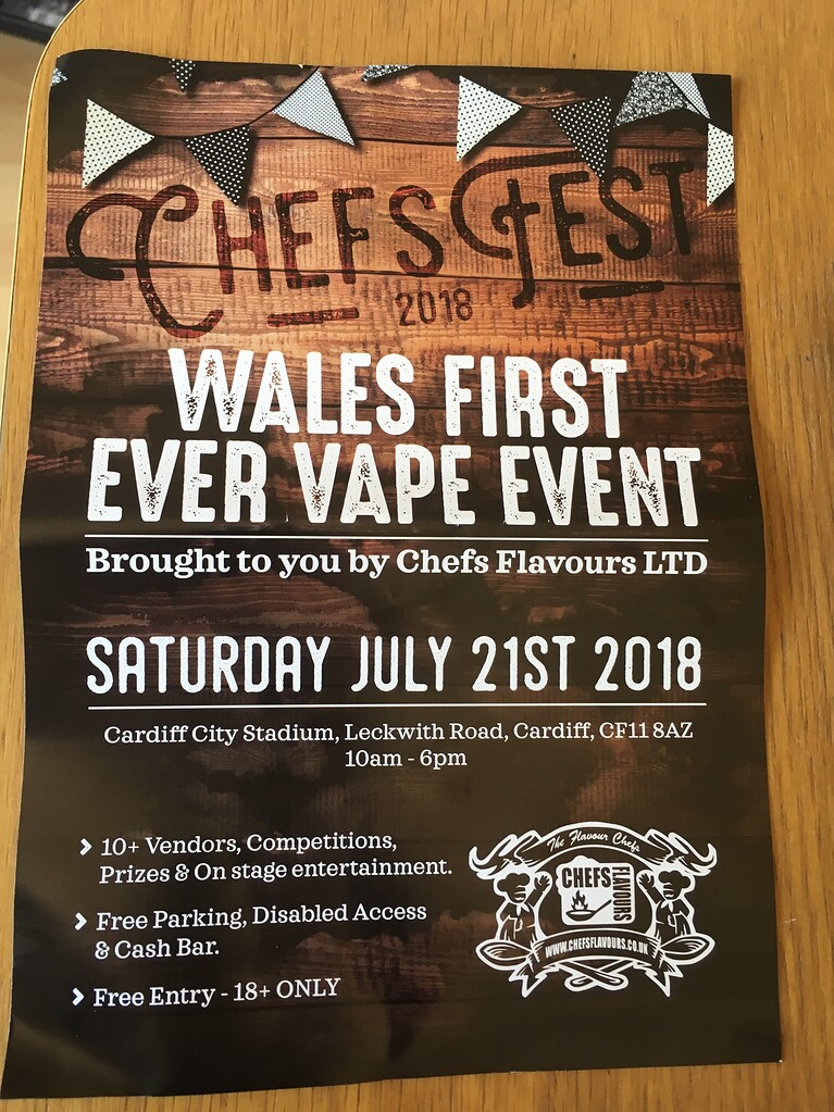 Chefs Fest - Chefs Flavours Event - Vaping Community