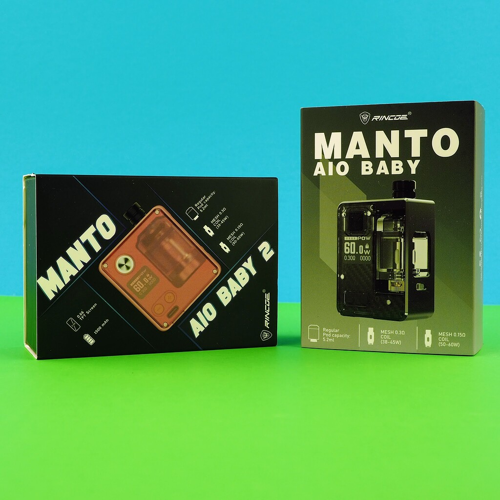 Rincoe Manto AIO Baby & Baby 2 Review - Vaping Community