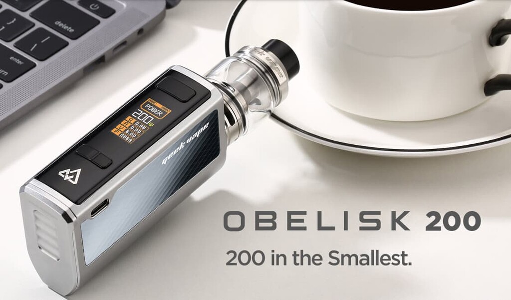 Geekvape Obelisk 200 18650 Kit With Obelisk Tank - Review - Vaping ...